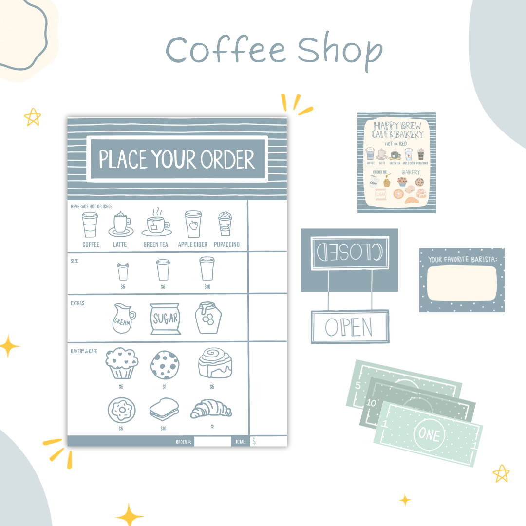 Coffee Shop Activity Set – Swingly