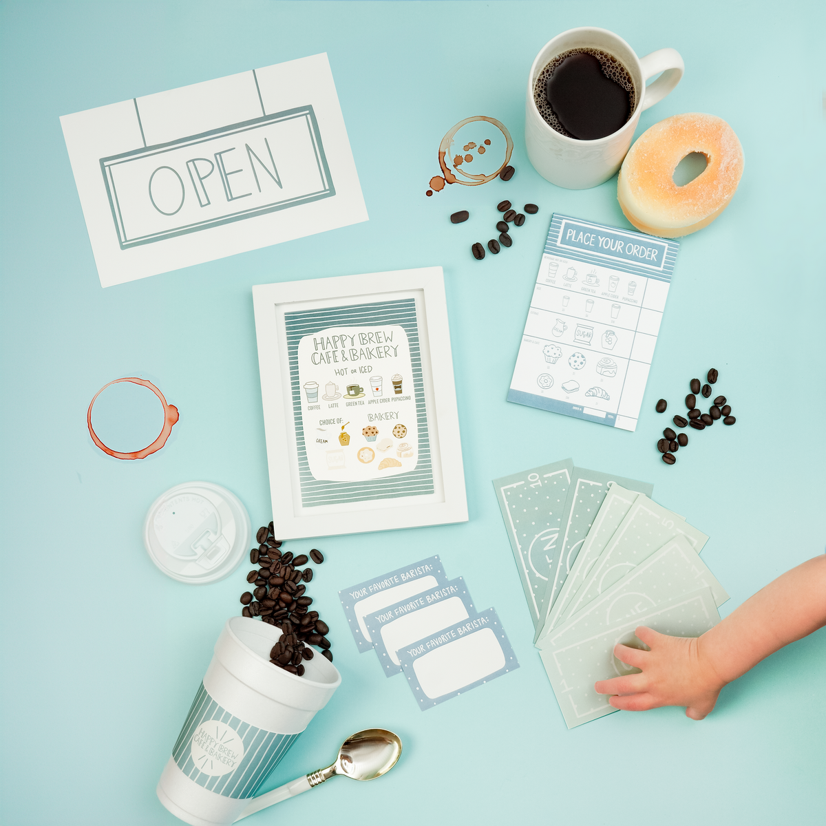 Coffee Play Shop Activity Set – Swingly